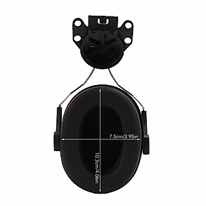 Dilwe Outdoor Earmuffs, Protective Soundproofing Earmuffs/Noise Reduction Helmet Soundproofing Earmuffs (Black) Other tactical supplies