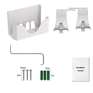 Hosanwell Xbox Series S Wall Mount, Xbox Series S Wall Mount Kit, with Detachable Controller Holder & Headphone Hanger Heat Dissipation (NOT for Xbox ONE S)
