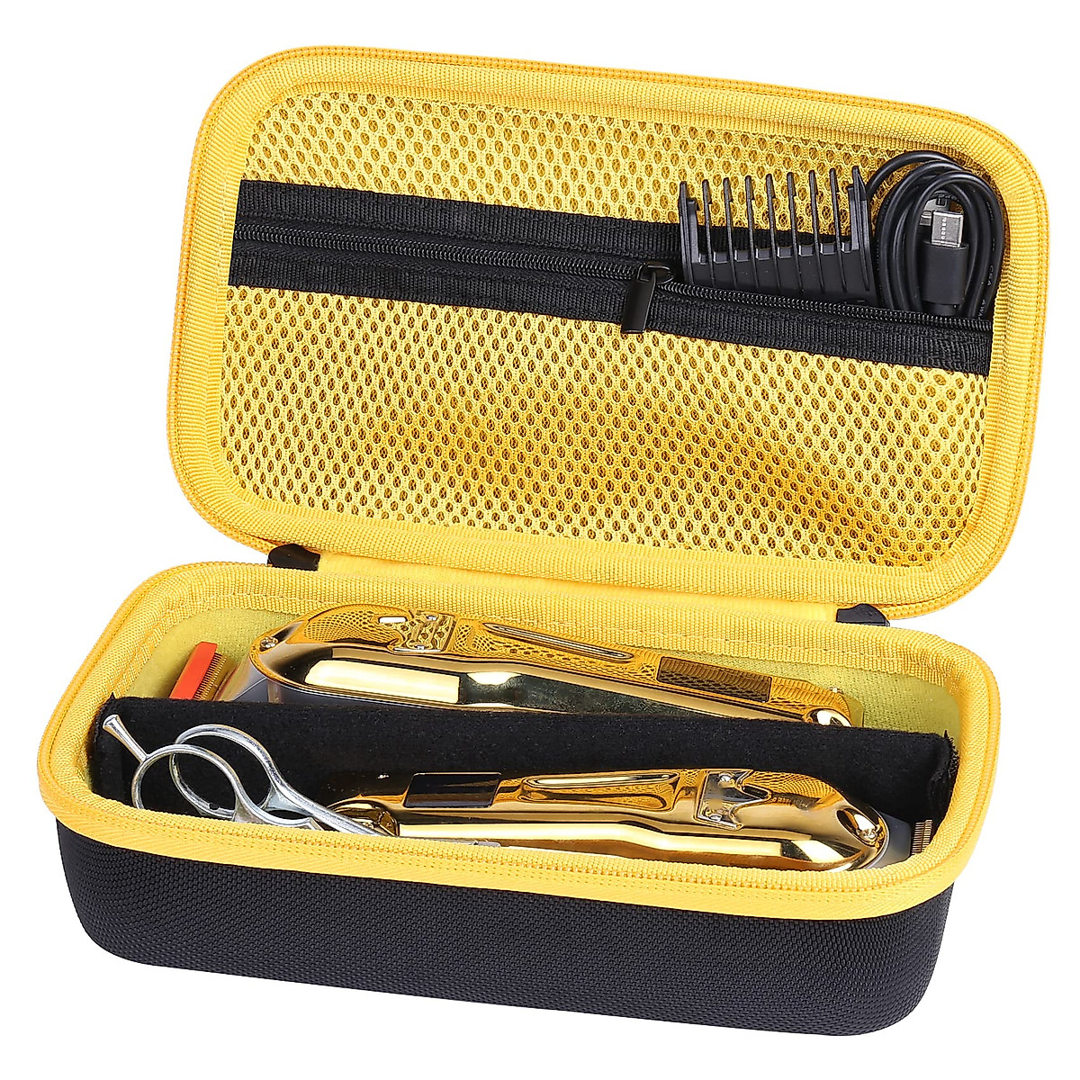 khanka Hard Case Compatible with Ufree Hair Clippers + T-Blade Hard Trimmer Kit, Organizer Storage for Ufree Men Women Kids Barber Grooming Kit, Case Only (Black)