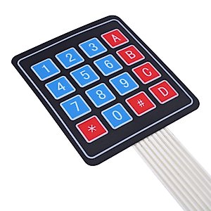 Teyleten 4x4 Matrix Membrane Switch Keypad Keyboard - 16 Key for Arduino - 5PCS