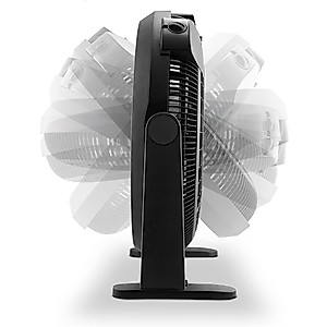 SOHLER 20 Inch High Velocity Powerful Air Circulator Fan, Ideal for Home, Bedroom, Wall Mount Option, White Noise Quiet Operation, 3 Speed Settings, Adjustable 180° Tilt, Black