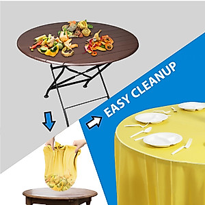 EDI Disposable Tablecloth 12 Packs (Assorted Colors, Round)