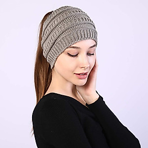 Woeoe Warm Winter Headbands Knitted Turban Head Wraps Wide Crochet Stretchy Ear Warmer Soft Stretch Head Scarfts for Women and Girls