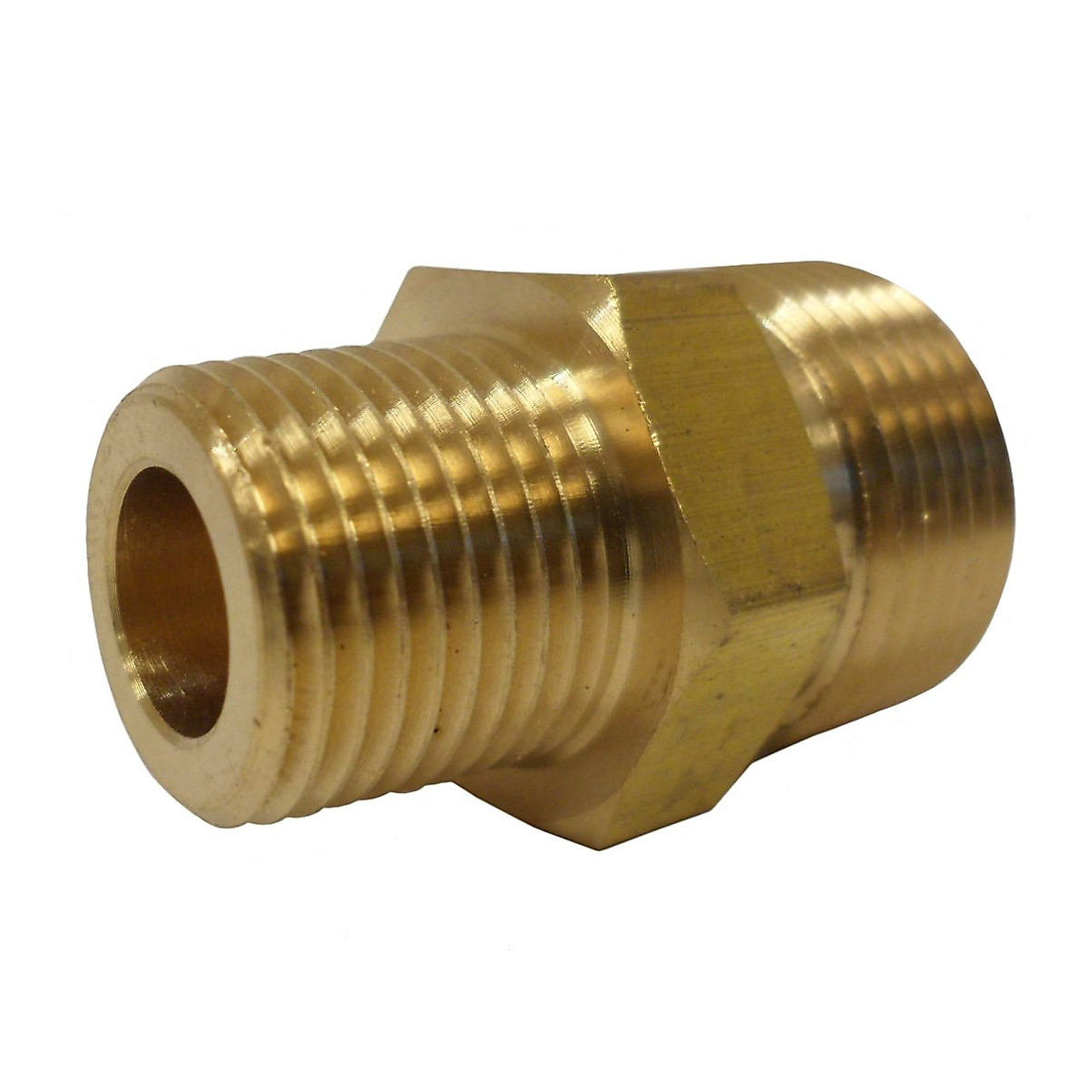 Ultimate Washer High Pressure M22 Adapter Fitting x 3/8-Inch Brass Male Pipe Thread 5800 PSI Rating Compatible for Troybuilt, Excell, Devilbis, Lasco 60-1057 Models
