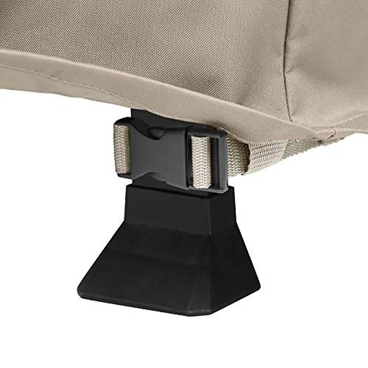 Classic Accessories Storigami Water-Resistant 104 Inch Easy Fold Patio Left-Facing Sectional Lounge Set Cover, Goat Tan, Patio Furniture Covers