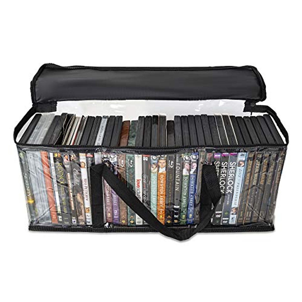 Besti Home DVD Storage Bags (2-Pack) Holds 80 Total Movies or Video Games, Blu-ray, | Convenient Travel Case for Media | Stackable, Easy to Carry