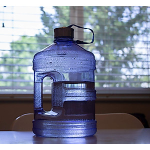 Newair 45 lbs. Portable Countertop Clear Ice Maker + New Wave Enviro Iconic 1 Gallon BPA Free Water Bottle