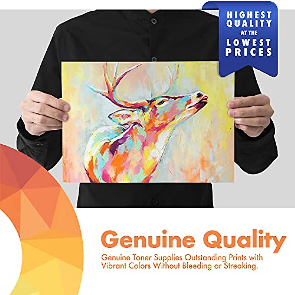 Professor Color Re-Coded OEM Toner Cartridge Replacement for Xerox Phaser 6600 and Xerox WorkCentre 6605 | 106R02225 106R02226 106R02227 106R02228 - High Yield 4 Pack