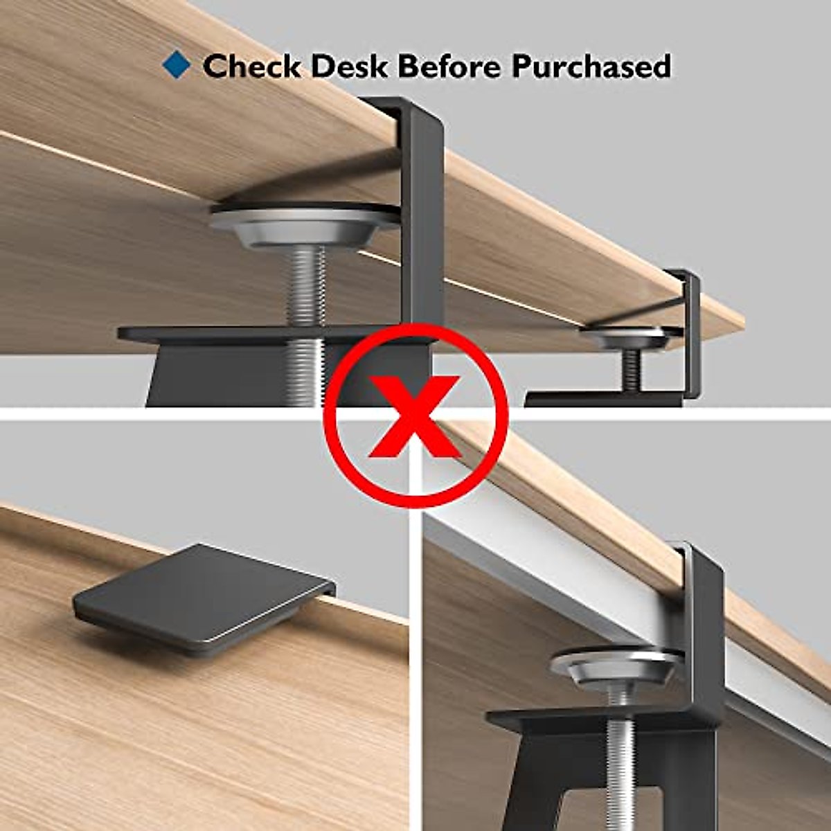 BONTEC Keyboard Tray Under Desk, Pull Out Keyboard & Mouse Tray with C Clamp, 25.6“(30” Including Clamps) x 11.8“ Steady Slide-Out Computer Drawer for Typing, Perfect for Home or Office
