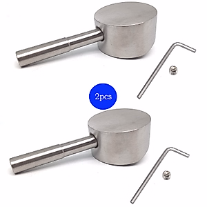 ERDANER 2Pcs Stainless Steel Single Lever Handle Kit,Faucet Handle for Single Handle Faucet