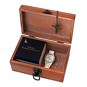 Awerise Personalized Wooden Keepsake Box w/Lock Key, Custom Jewelry Box, Bridesmaid Box, Mother Gift