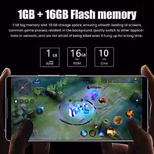 Smart Phone, Android 8.1 Smartphone HD Full Screen Phone, Dual SIM Unlocked Smart Phone, 1G RAM+16GB ROM, 6.1 Inch Cellphones Mobile Phones, Gift for Friends Family (Pink)