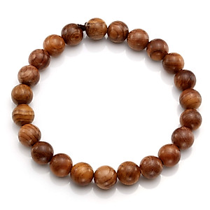MILAKOO Jewelry Mens Womens Wood Beaded Stretch Bracelet - 8mm