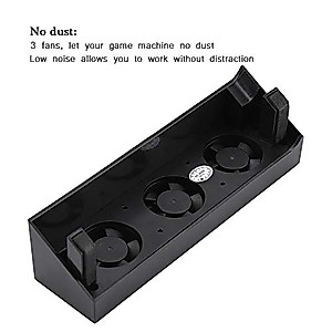 Mugast Cooling Fan for Sony Slim,Portable Gaming Console Intelligent Cool Fan System with Power Cable for PlayStation 4 Slim
