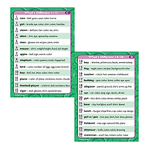 Super Duper Publications | What's Different? Fun Deck Flash Cards | Educational Learning Resource for Children