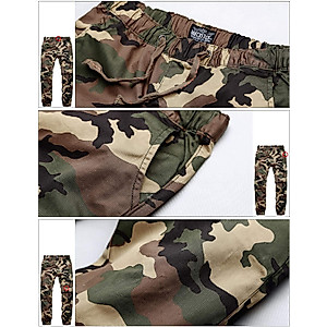 Match Men's Loose Fit Chino Washed Jogger Pant (29, Khaki max)