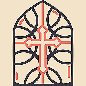 Glass Assorted Religious Candle, White, Case of 12 (1)