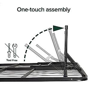 ZINUS SmartBase Tool-Free Assembly Mattress Foundation / 14 Inch Metal Platform Bed Frame / No Box Spring Needed / Sturdy Steel Frame / Underbed Storage, King