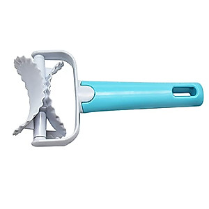 Cookie Cutter Round Rectangle Cake Diy Wave Cookie Cutter Plastic Dough Cutting Tool Fondant Cake Cutting Decorating Tool Silicone Baking Mat Set (C, One Size)