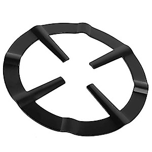 Cast Iron Wok Ring, Mocha Stove Bracket Stainless Steel Round Burner Grate Black Coffee Pot Non Slip Rack Milk Pan Holder Suitable for Butter Warmer Cooktop Replace Parts Kitchen Gas Stove Accessories