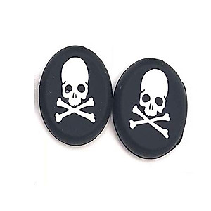 2PCS Silicone Cat Skull Thumb Grip Cap Gamepad Joystick Cover Case for Sony Playstation Dualshock 3/4 PS3 PS4 Slim Pro Xbox One 360 Controller (Skull - 10PCS)