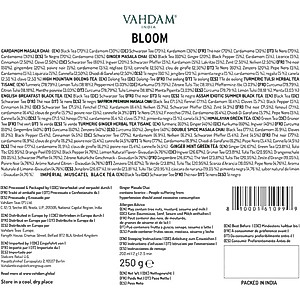 VAHDAM, Assorted Tea Gift Sets - Bloom (8.8oz, 125+ Cups) 12 Loose Leaf Tea - Green Tea, Chai Tea, Herbal Tea, Black Tea | Gluten Free, Non GMO | Gifts for Women, Gifts for Men, Gifts for Him/Her