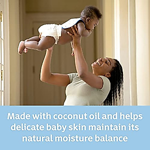 Johnson's Moisturizing Mild Pink Baby Lotion with Coconut Oil for Delicate Baby Skin, Paraben-, Phthalate-& Dye-Free, Hypoallergenic & Dermatologist-Tested, Baby Skin Care, 18.7 Fl. Oz