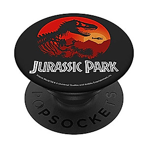 Jurassic Park Red Jungle Sunset Icon PopSockets PopGrip: Swappable Grip for Phones & Tablets