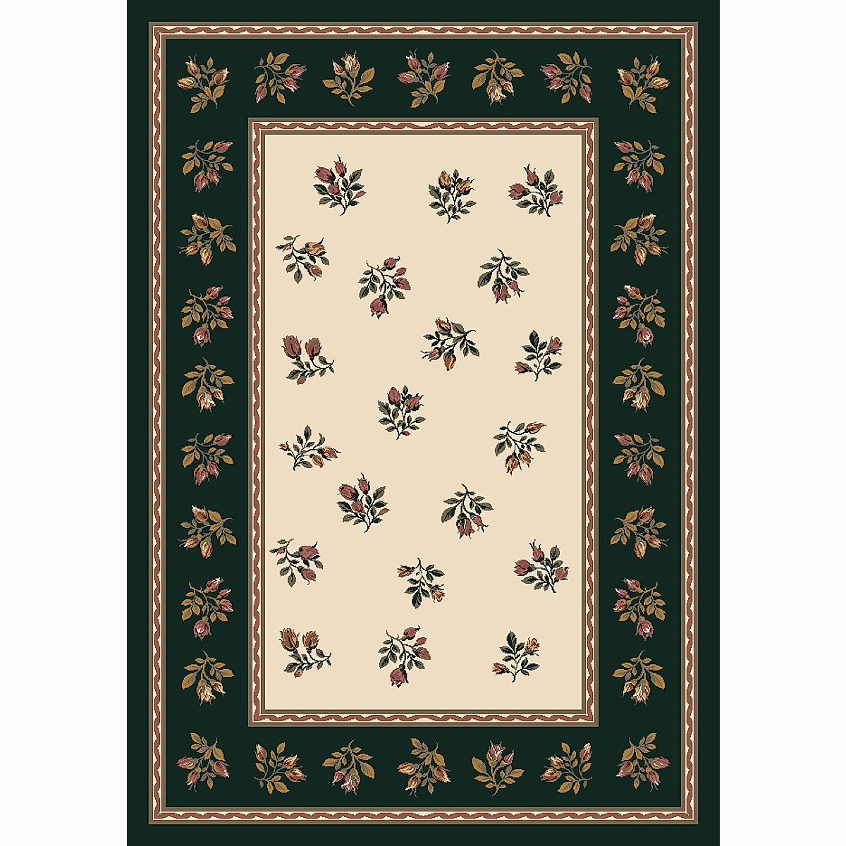 Milliken Signature Francesca Rug In Emerald-3.10x5.4 Oval