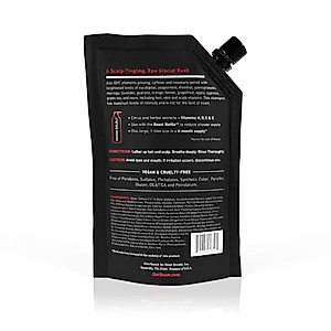 Beast Tingle Shampoo 1L (33.8 fl oz) Pouch + Reusable Durable Aluminum 16oz Beast Bottle