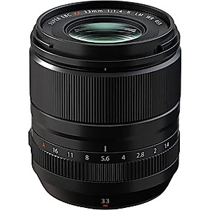 FUJIFILM X Replacement Lens, FUJINON Monofocal Standard, Large Diameter, 1.3 inches (33 mm), F1.4, Dustproof, Splashproof, Low Temperature, Linear Motor (Silent), Aperture Ring F XF33MMF1.4 R LM WR