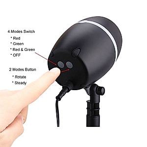 ELEOPTION Christmas Projector Light Indoor Outdoor, Moving Star Starry Light Show Projector Led for Home Halloween Christmas Party Wedding Landscape Garden Tree (Starry Red&Green)