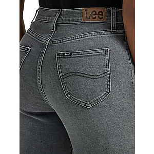 Lee Women's Legendary High Rise Mom Jean, Washed Black, 6