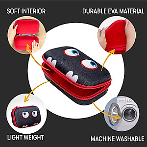 ZIPIT Wildlings Pencil Box for Kids | Pencil Case for School | Organizer Pencil Bag | Large Capacity Pencil Pouch (Black)