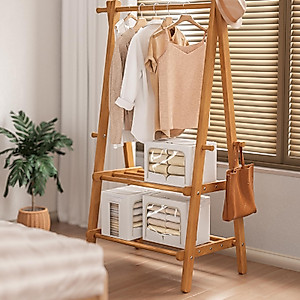 3 Pack Clothes Storage Bins - Foldable Metal Frame Storage Box - Stackable Linen Fabric Container Organizer Set with Carrying Handles and Clear Window (Cream White, 15.7x11.8x11.8inch(36L))