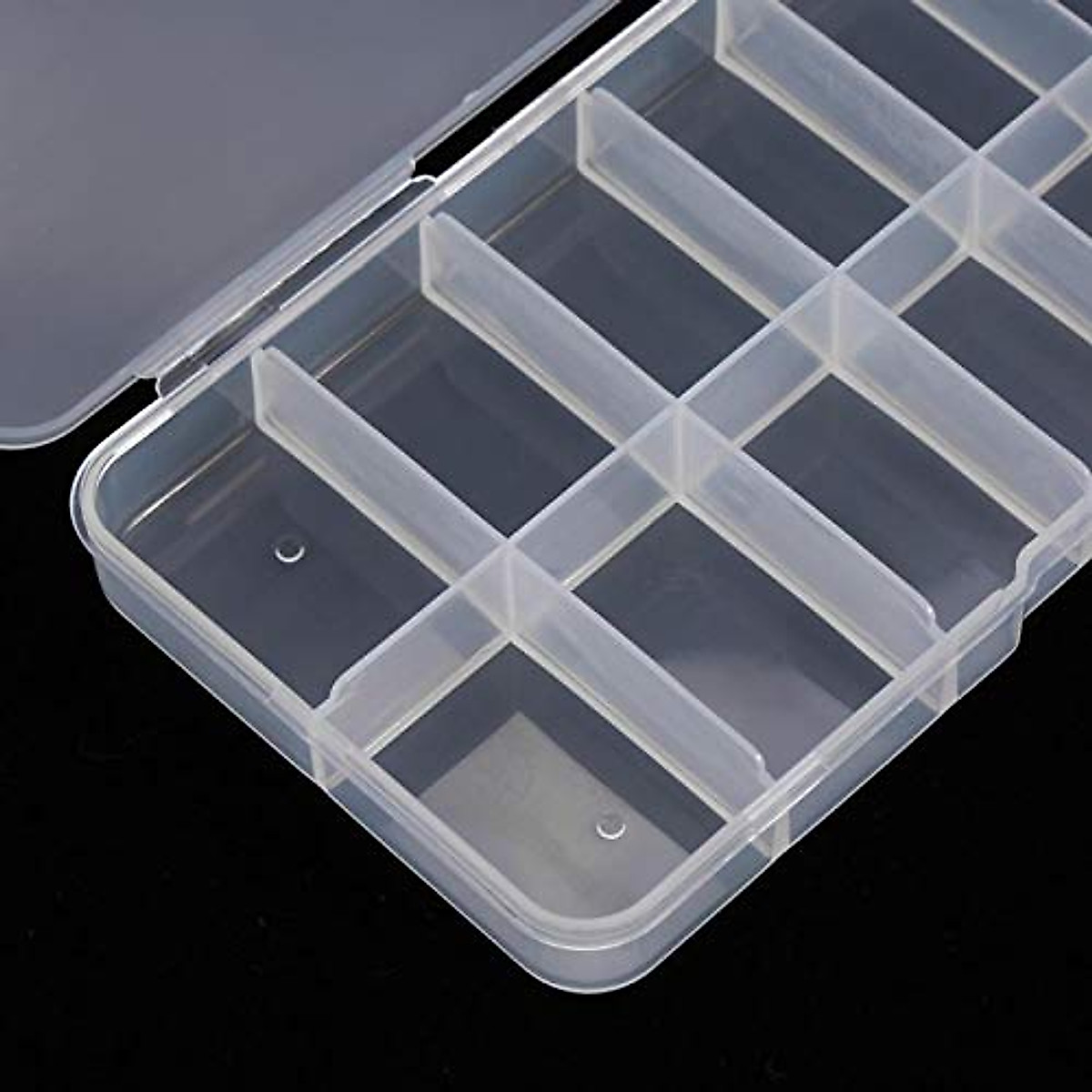 Nail Tip Box Plastic Nail Art Empty Storage Case Holder Container Box Tool for Home Nail Salon