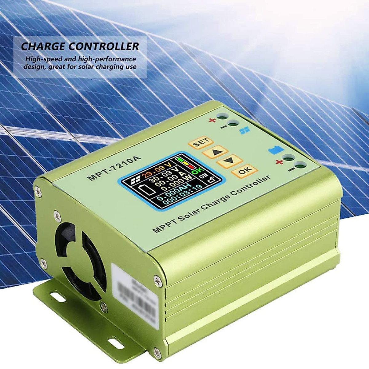 Charge Controller Mppt Solar Charge Controller Mpt-7210A LCD Display 24V 36V 48V 60V 72V 10A Adjustable for Lithium Battery