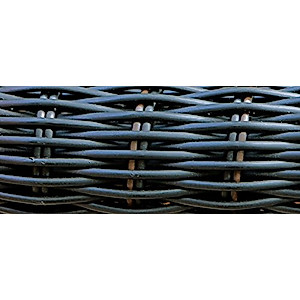 Tortuga Outdoor 3 Piece Portside Classic Rocking Chair with 1 side table, Dark Roast