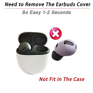 Luckvan 5 Pairs Anti Slip Sport Ear Cover for Google Pixel Buds Pro Ear Hook Earbuds Cover for Pixel Buds Pro Earbuds Replacement Ear Tips