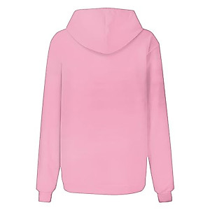 wkind olades Come On Let's Go Party Hoodies for Women Oversized Hooded Sweatshirts Fleece Casual Long Sleeve Pullover Loose Bachelorette Fall Clothes 2038 Pink