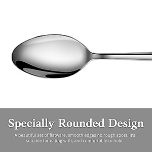 Artaste 56495 Rain II Forged 18/10 Stainless Steel Dinner Spoon, 8-Inch, Set of 12