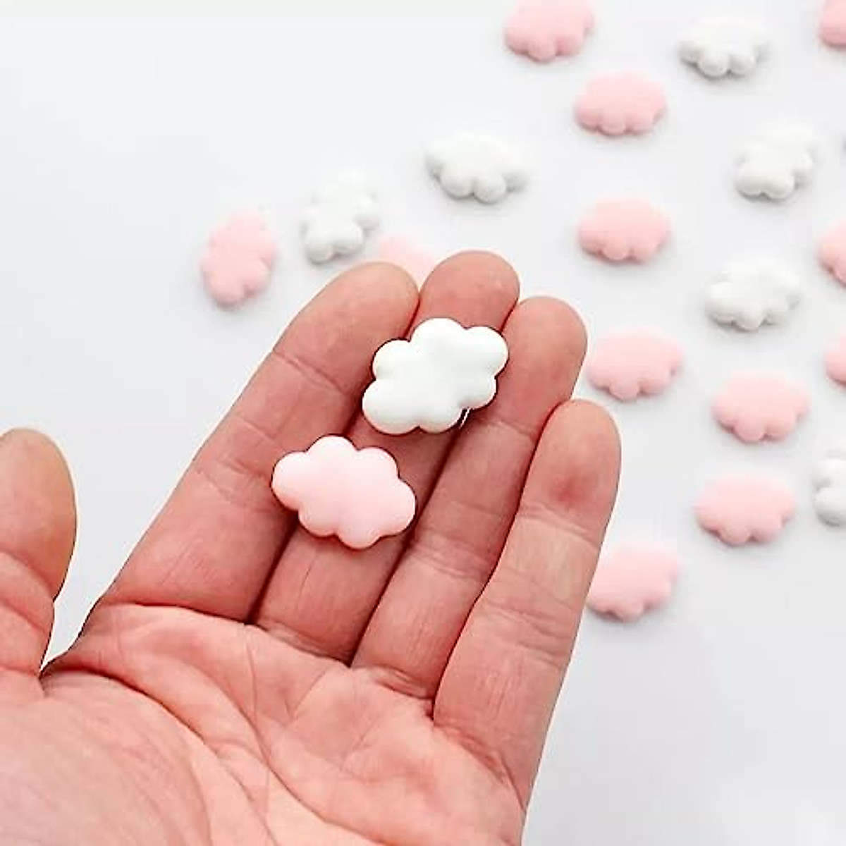 Fridge Magnet 4Pcs/Set Cartoon Cute Cloud Shape Fridge Magnets Office Cloud Shape Whiteboard Magnets Resin Refrigerator Magnets Home Decoration(Blue)