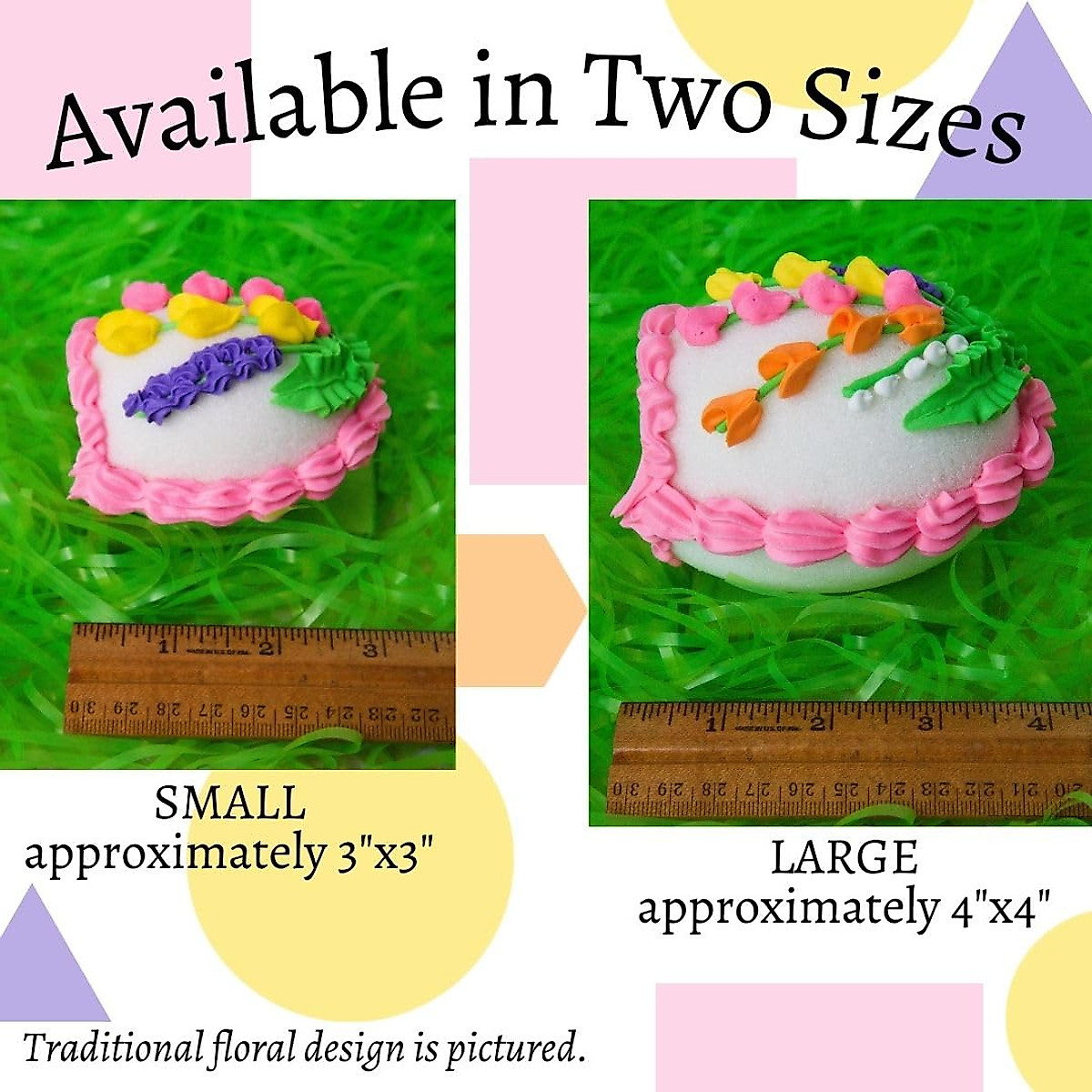 Retro-Style Panoramic Sugar Easter Egg, single; scene inside, perfect for Easter basket, centerpiece, or child gift