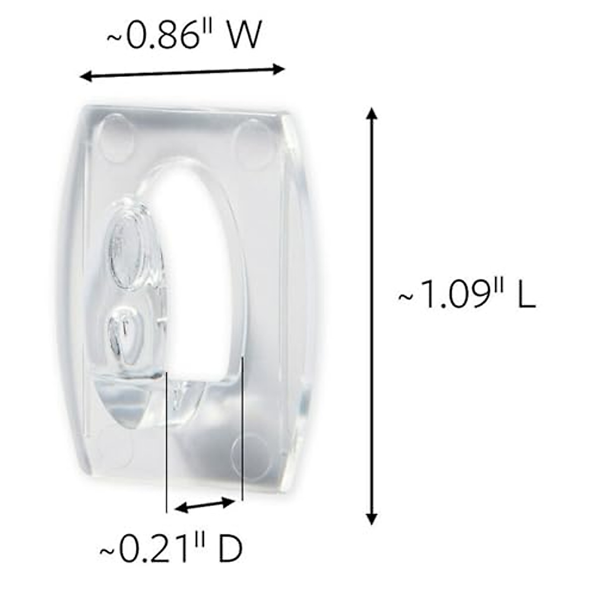 Command Mini Wall Hooks, 30-Command Hooks, 32-Command Strips, Damage-Free Hanging of Halloween Decor, Clear