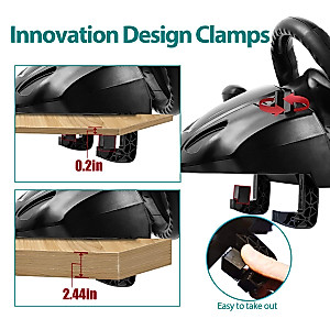 Dual-Motor Racing Wheel, 270 Degree Rotation Steering Wheel for PS3/PS4/XBOX ONE/Xbox 360/NS Switch/PC/Android, with Pedals, Gear Shifter