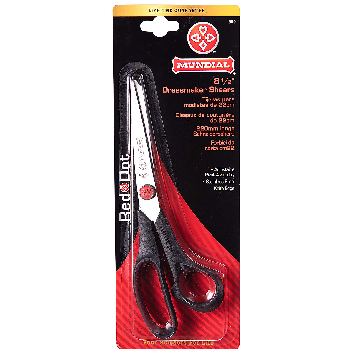 Red Dot 8- 1/2 Inch Dressmaker Shears