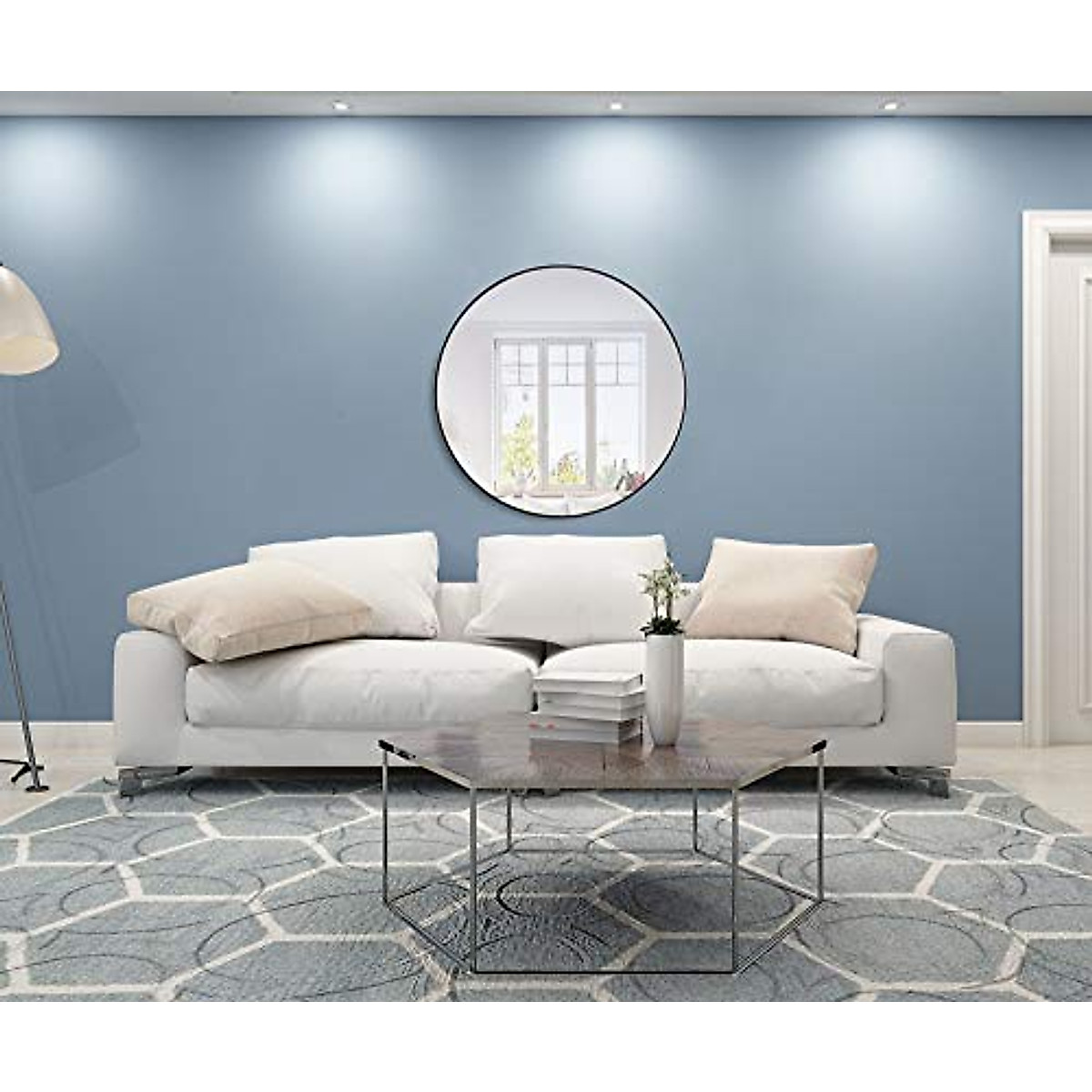 Living District Elegant Decor MR4045BR Eternity Mirror, Brass