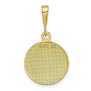 IceCarats 14K Yellow Gold Raphael Guardian Angel Necklace Charm Pendant 29mm x 16mm Only