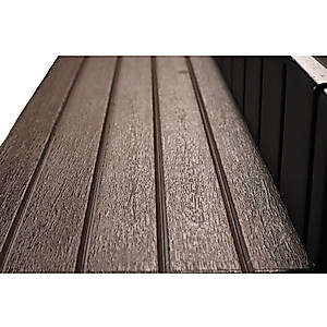 Confer Plastics Two Tier 36" Wide Deluxe Hot Tub Step. Non-Skid Spa Steps, Easy Installation, Sturdy, Long Lasting Upgrade to Your Space. Proudly Made in USA. - Espresso