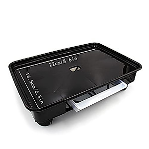 GRFIT Display Base Plant Caddy Plastic Potted Plant Stand with Wheels Rectangle Flower Pot Rack on Rollers Dolly Holder on Wheels Indoor Outdoor Planter Trolley Ornament Display Stand (Size : Small)